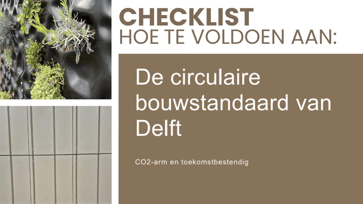 Checklist voor gevels die voldoen aan de circulaire bouwstandaard van ...